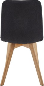 Jídelní židle CT-291 BK2, látka, černá (44 x 52) cm béžová