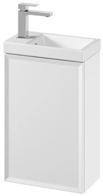 Cersanit Mille, závěsná WC skříňka 392x214x590 mm + keramické umyvadlo Como, bílá matná, S801-568