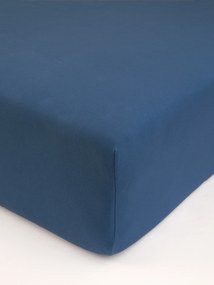 MK Lůžkoviny Jersey prostěradlo s elastanem 200 × 200 cm – námořnicky modré