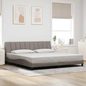 Rám postele bez matrace Hanko taupe 200 x 200 cm textil 3310486