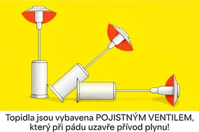 Zahradní plynové topidlo ETNA 13 kW – nerez