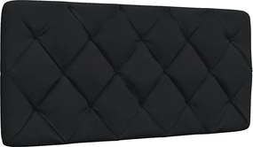 Rám postele s LED bez matrace černý 100x200 cm Látka 3310652