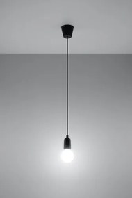 Lustr SOLLUX Diego 1 E27 1x60W bez zdroje SL.0572 černá
