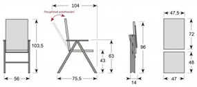 Doppler CONCEPT TEAK FSC® 4+1 - zahradní sedací souprava (hliník/teakové dřevo)