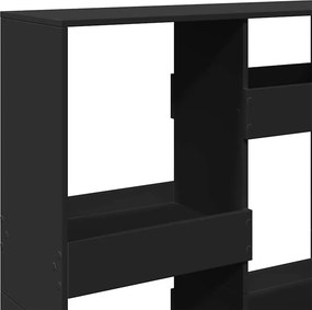 Knihovna černá 100 x 33 x 135 cm kompozitní dřevo 3309385