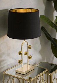 Stolní lampa Bubble 61 cm černo-zlatá