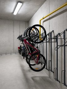 KACERLE KS-750 – nástěnný otočný stojan na kolo do 50 kg Pro šířku pláště kola: do 7 cm (2,8") e-kola a 29" kola, Varianta: bez oka k uzamčení