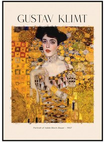 Gustav Klimt - Portrét Adele Bloch Baurer A4 (21 x 29,7 cm)