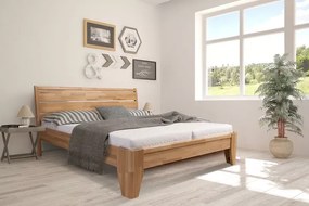 Ahorn Dřevěná postel Lavana 200x90 Buk napojovaná spárovka