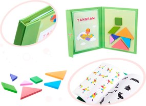 Bestent Dřevěný magnetický tangram pro děti
