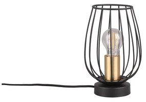 Stolní lampa v černo-zlaté barvě (výška 24,5 cm) Grid – Trio