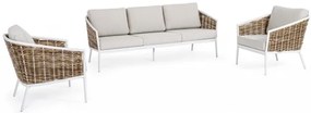 BIZZOTTO zahradní set pohovky a křesel MARIBELA bílý 0663169