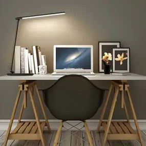LT-T10 černá / Stolní LED lampička / dotykové ovládání / 12W / 3000-65