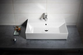 Aqualine, Keramické umyvadlo 70x42cm, na desku, 10SF50070