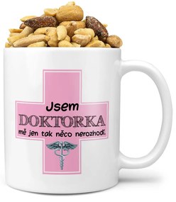 Hrnek Jsem doktorka (Náplň hrníčku: Směs slaných oříšků)