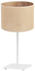 Stolní lampa Juta, 1x jutové stínítko, (výběr ze 2 barev konstrukce), n