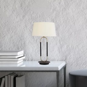 Searchlight EU41431SS Velká stolní lampa JAZZ satin &amp; BÍLÉ SAMETOVÉ stínidlo