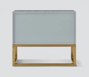 Komoda Stilig ST363 100 cm šampaňská/zlatá