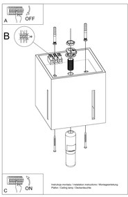 Stropní svítidlo Pixar, 1x černé kovové stínítko