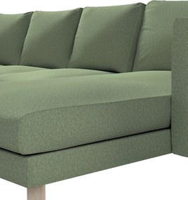Potah na pohovku IKEA Norsborg 4-místná se šezlongem barva zelená látka pletený vzor
