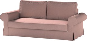 Potah na pohovku IKEA Backabro,  3-místná, rozkládací barva růžová látka pletený vzor