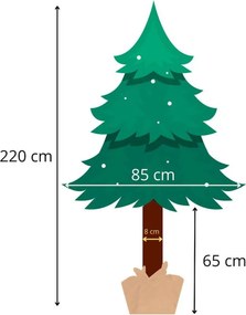 Vánoční stromek Borovice diamantová na kmínku 220 cm