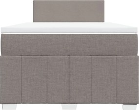 Box spring postel s matrací taupe 120x190 cm textil 3287004