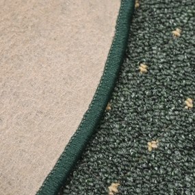 Condor Carpets, Kusový koberec Udinese zelený kruh, 200x200 (průměr) kruh, zelená, chodba / předsíň