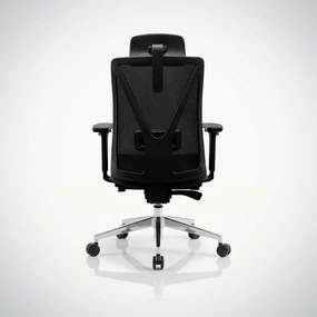 Ergonomická kancelářská židle černá se síťovinou VECTOR