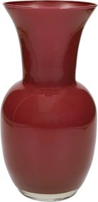 Červená skleněná váza (výška 26 cm) – Brandani