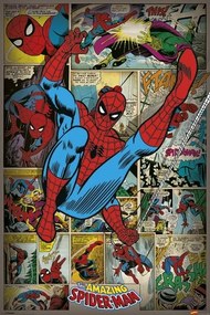 Plakát, Obraz - MARVEL COMICS - spider man ret, (61 x 91.5 cm)