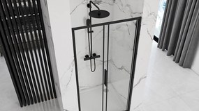 Rea - Posuvné sprchové dveře Rapid Slide 110cm, černá, REA-K6401