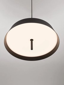 Matně černé hliníkové LED stmívatelné závěsné svítidlo ø 45 cm Velio – Nova Luce