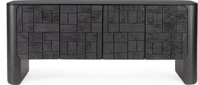 BIZZOTTO Komoda SINNAR černá 185x80 cm 8051836840720