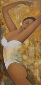 Veronika Švédová | Tanečnice Rám: Bílý, Velikost: 70 x 50 cm