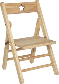 Dřevěná dětská židle STAR, hnědé