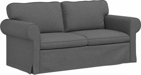Set pohovek 2 ks Tmavě šedá textil 3407531