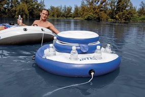 Plovoucí lednička do bazénu INTEX 56822 s průměrem 89 cm pro letní oslavy a relaxaci
