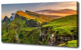Wallmuralia Foto obraz na plátně do obýváku Pahorky Skotska 100x50
