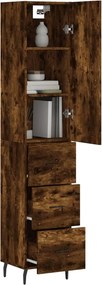 Skříň highboard kouřový dub 34,5 x 34 x 180 cm kompozitní dřevo 3198870