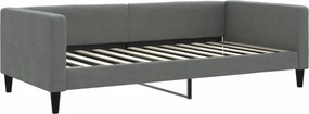 Válenda s matrací tmavě šedá 100 x 200 cm textil 3196566