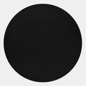 Koberec Pouffy černý, kruh