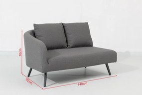 Doppler Deluxe Lika-Tex rohová pohovka s taburetem