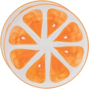 Altom Sada keramických talířů Tropicana pomeranč 20 cm, 2 ks