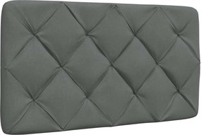 Rám postele bez matrace tmavě šedá 80 x 200 cm textil 3310560