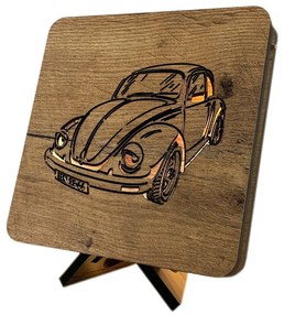 Li-Go "WV brouk" lampa 19x19cm provedení povrchu: dub světlý