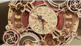RoboTime 3D dřevěné mechanické puzzle Hodiny s kalendářem / od 14 let