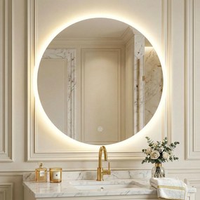 Tutumi Zrcadlo ⌀100 cm s regulovatelným LED osvětlením HOM-70005