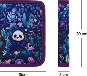 BAAGL Školní penál jednopatrový Jungle Panda