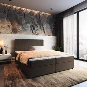 MSL Kontinentální čalouněná postel MADONA (140 x 200 cm) Barva látky: INARI 100